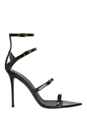 GIUSEPPE ZANOTTI 105mm Intriigo Abely Sandals - Black