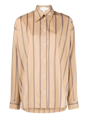 LITKOVSKA Striped Cotton Shirt - Neutrals