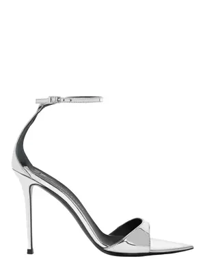 GIUSEPPE ZANOTTI 90mm Intriigo Strap Sandals - Silver