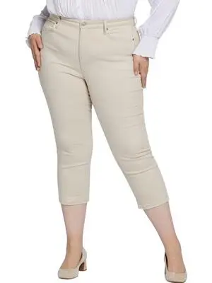 NYDJ Chloe High Waist Capri Jeans - Feather