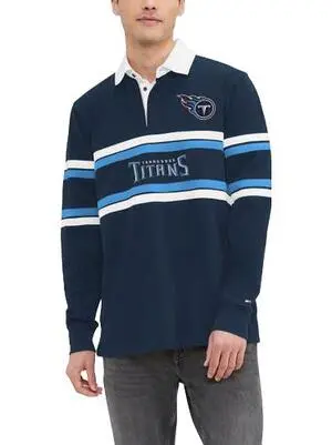 Tommy Hilfiger Tennessee Titans Cory Varsity Rugby Long Sleeve T-shirt - Navy