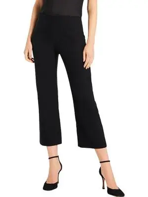 NIC+ZOE Wonderstretch Wide Leg Pull-on Pants - Black Onyx