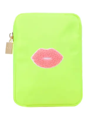 BLOC BAGS Mini Kiss Cosmetics Bag - Neon Yellow