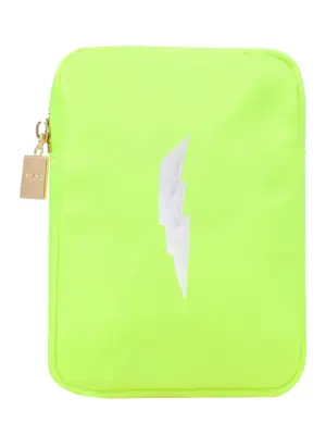 BLOC BAGS Bloc Bags Lightning Bolt Cosmetics Bag Neon Yellow