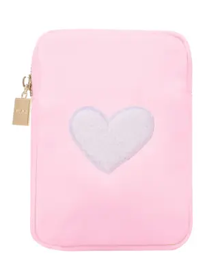 BLOC BAGS Bloc Bags Mini Heart Cosmetic Bag Baby Pink