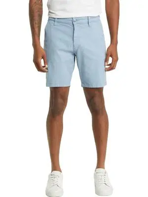 MAVI Noah Stretch Twill Flat Front Shorts - Mountain Spring