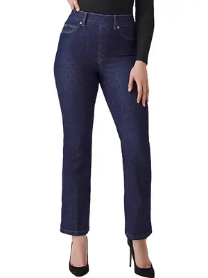 Spanx Shape Everywear Wide Leg Jeans - Raw Indigo Wash