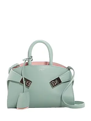FERRAGAMO Ferragamo Hug Soft Mini Leather Crossbody Lucky Charm
