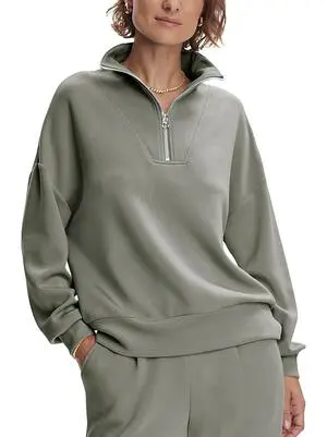 Varley Hawley Half Zip Sweatshirt Shadow
