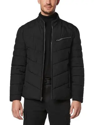 Andrew Marc Winslow Packable Moto Jacket - Black
