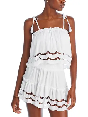 Tiare Hawaii Tiare Hawaii Francesca Tie Shoulder Top White