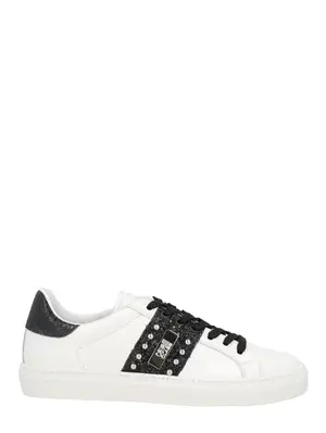 Roberto Cavalli Leather Low-top Sneakers - White