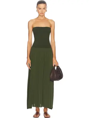 ERES Oda Long Dress Vert Mousse