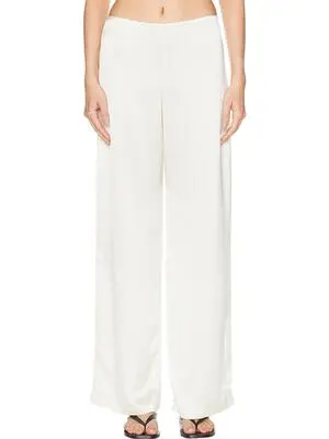 LESET Barb Wide Leg Pant - Creme