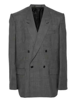BALENCIAGA Balenciaga Checked Double-Breasted Blazer