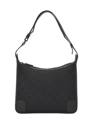 Gucci Original Gg Canvas Shoulder Bag - Black