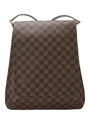 LOUIS VUITTON Damier Ebene Musette - Brown