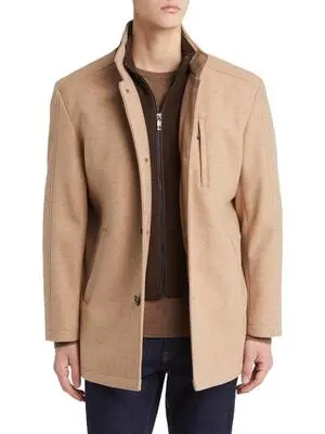 Johnston & Murphy Upton Bib Insert Car Coat - Camel