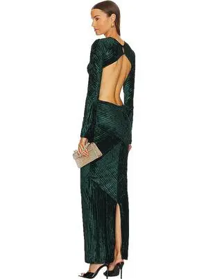 MICHAEL COSTELLO X Spencer Gown - Forest Green