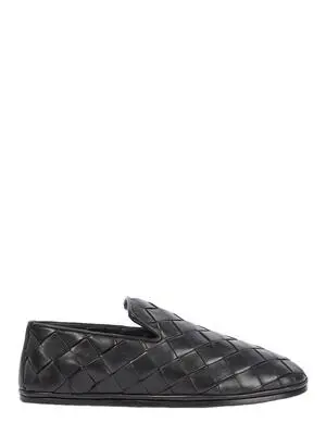 Bottega Veneta Bottega Veneta Sunday Leather Slippers Black