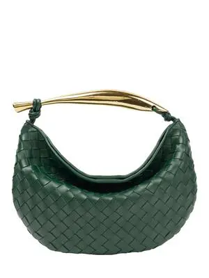 Bottega Veneta Sardine Intrecciato Leather Shoulder Bag - Green