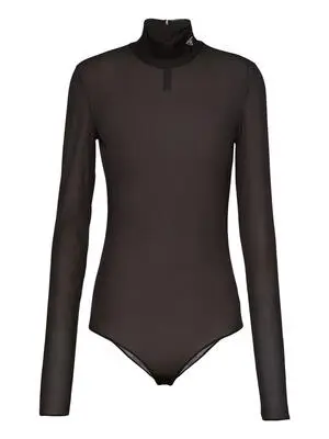Prada Gazar Triangle-logo Bodysuit - Black