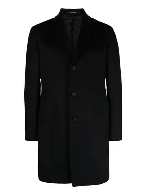 Tagliatore Bruce Felted Wool Coat - Black