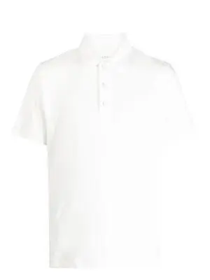 Rag & Bone Classic Flame Cotton Polo Shirt - White
