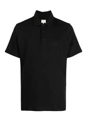 Rag & Bone Classic Flame Cotton Polo Shirt - Black