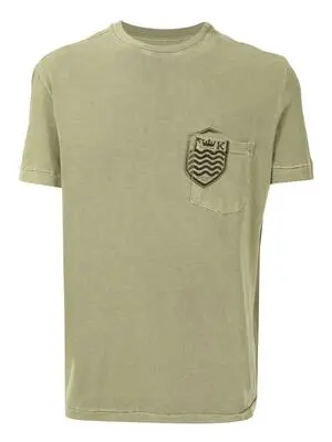 OSKLEN Crest-motif Cotton T-shirt - Green
