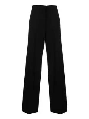 BLANCA VITA Persea High-waisted Palazzo Trousers - Black