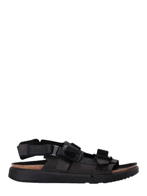 BIRKENSTOCK Shinjuku Logo-strap Sandals - Black