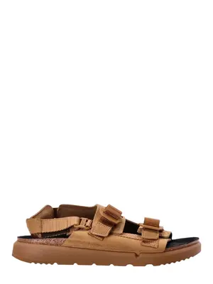 BIRKENSTOCK Birkenstock Shinjuku Logo-Strap Sandals Brown