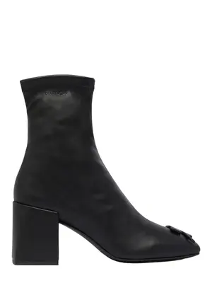 COURREGES Reedition Ac Faux-leather Ankle Boots - Black