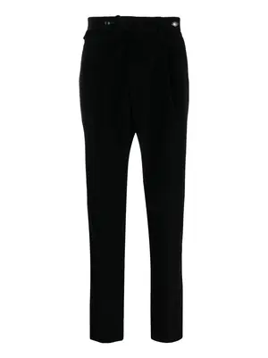 Tagliatore Corduroy Straight-leg Trousers - Black