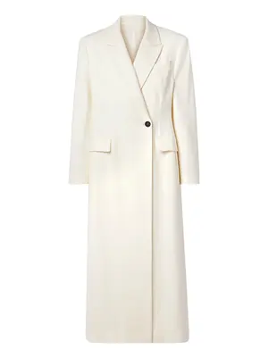 Brunello Cucinelli Twill Coat - White