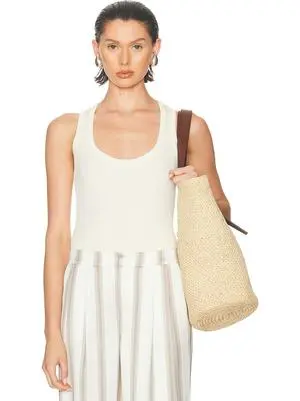 Matteau Ribbed Tank Top - Ecru