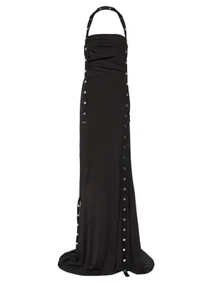 Attico Jersey Maxi Dress - Black