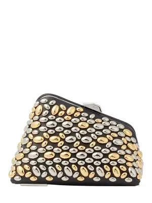 Attico Midnight Mini Embellished Clutch - Black
