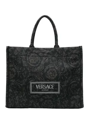 VERSACE Versace Barocco Athena Jacquard Canvas Tote Bag