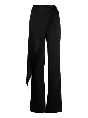 Matériel Scarf-detail Trousers - Black