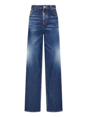 Dsquared2 DSQUARED2 Wide-Leg Jeans Blue