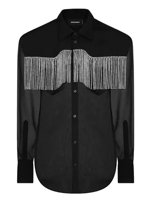 DSQUARED2 Dsquared2 Fringed Panelled Shirt