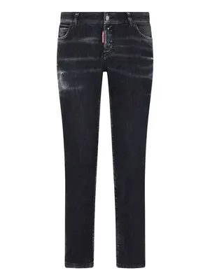 Dsquared2 Distressed Slim-cut Jeans - Black