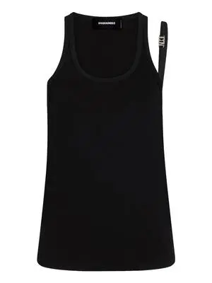 Dsquared2 Icon Strap-detailed Tank Top - Black