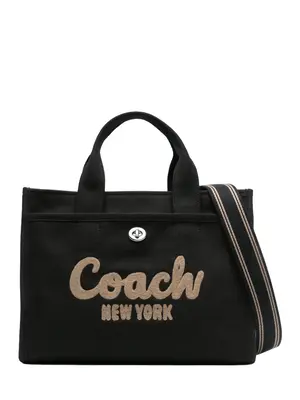 Coach Field Logo-appliqué Tote Bag - Black