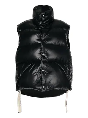 Khrisjoy Logo-tape Puffer Gilet - Black