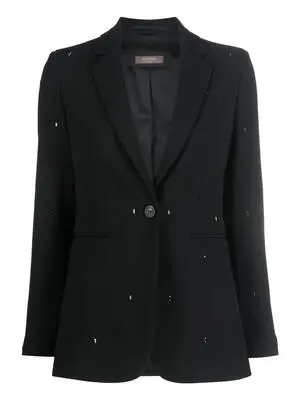 PESERICO Crystal-Embellished Single-Breasted Blazer