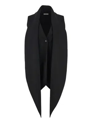 FERRAGAMO Sash-detail Waistcoat - Black