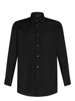 Etro Jacquard Silk Shirt - Black